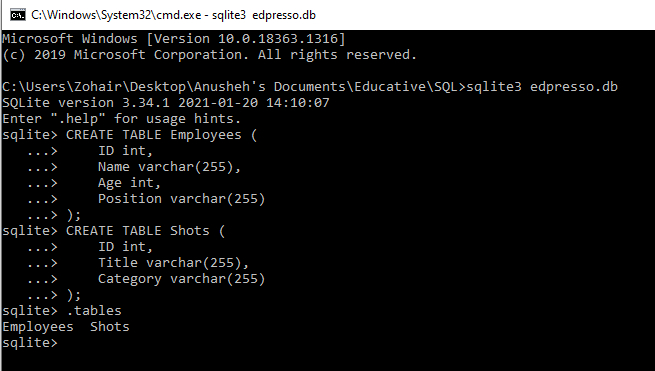 Common Sql Commands