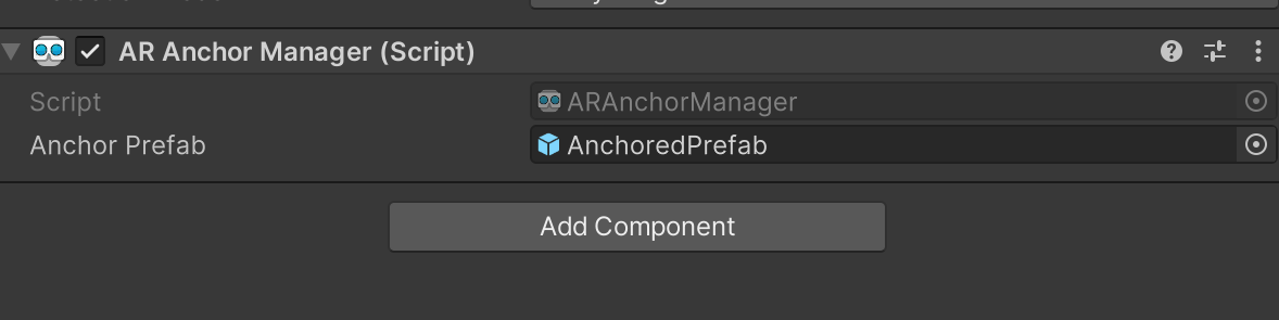 What are anchors in Unity AR?